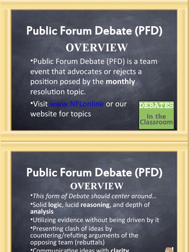 Public Forum Debate | PDF | Evidence