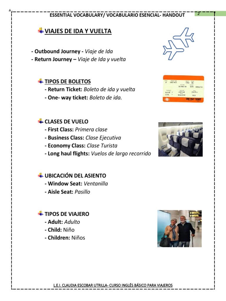 Activity 2. Airport and Flights Handout | PDF