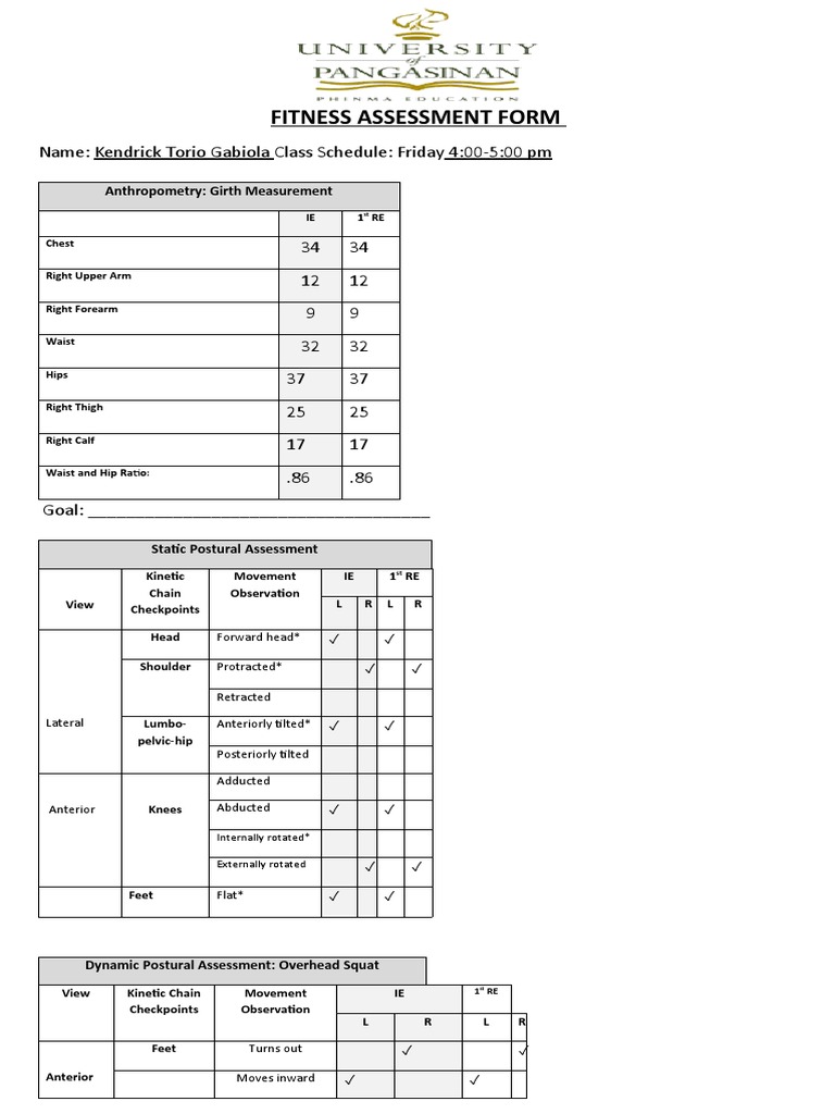 PFA Form and Criterion | PDF | Anatomical Terms Of Motion | Foot