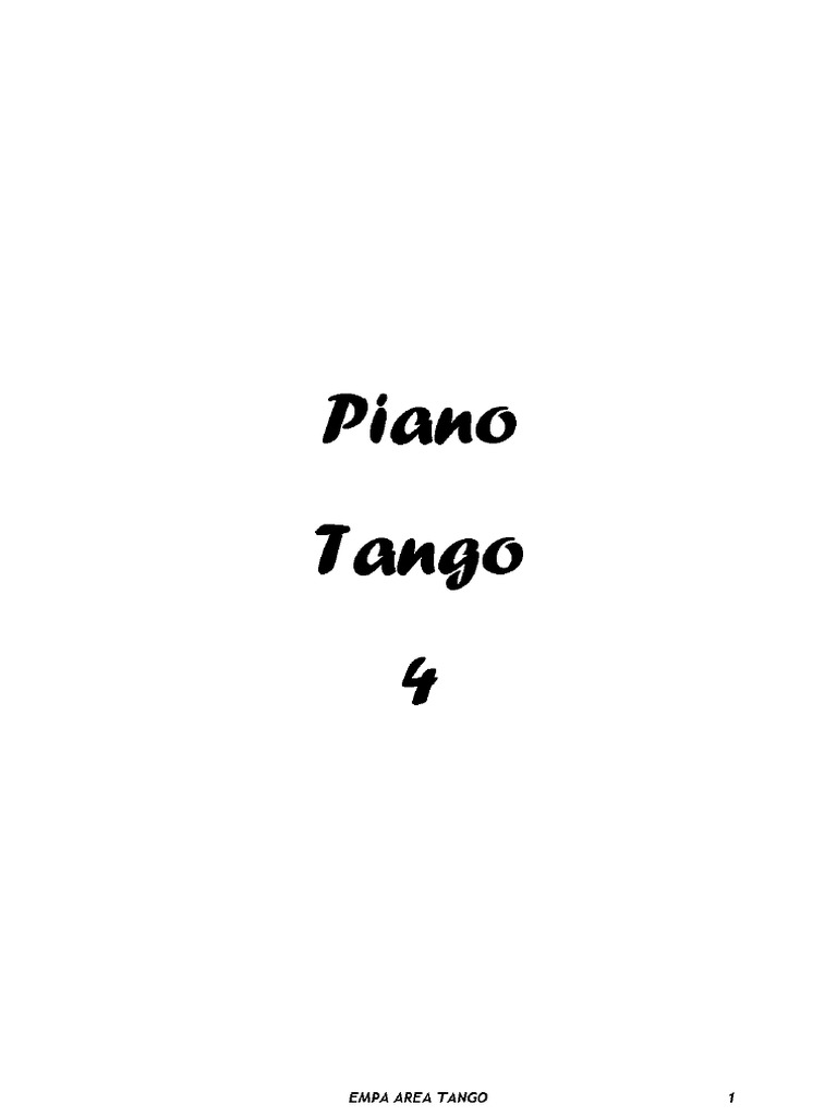 Piano Tango 4 Empa | PDF