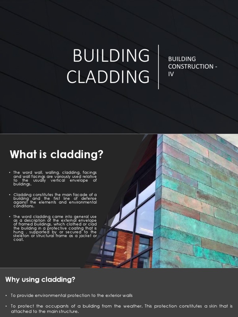 Building Cladding | PDF | Building Insulation | Architectural Design