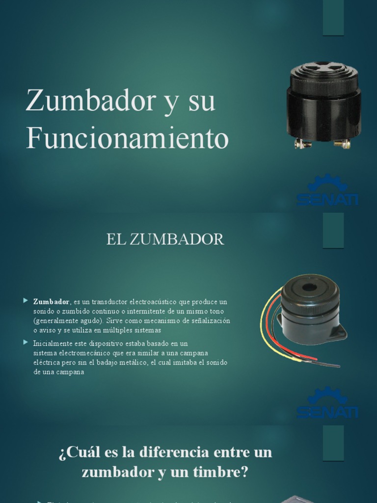 Zumbador y Su Funcionamiento | PDF | Electrónica | Placa de circuito ...