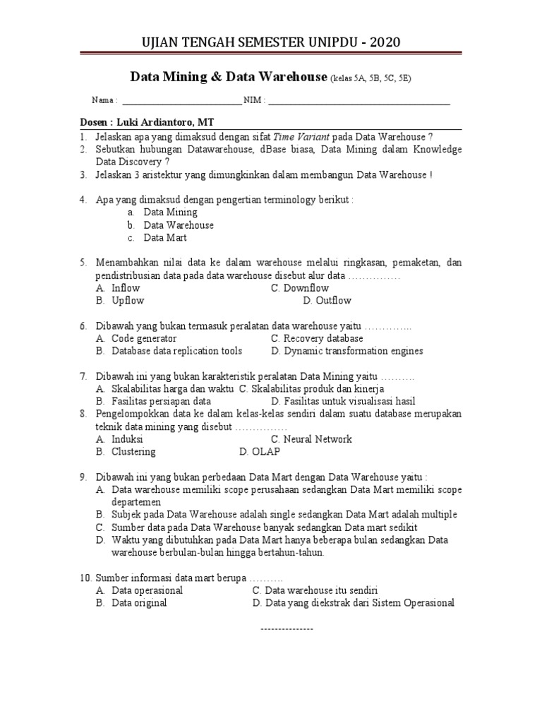 UTS Data Warehouse | PDF