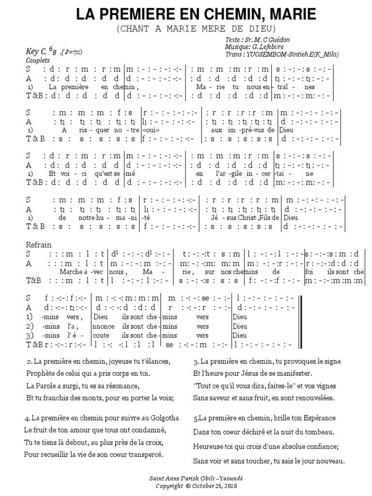 600 - La Premiere en Chemin | PDF