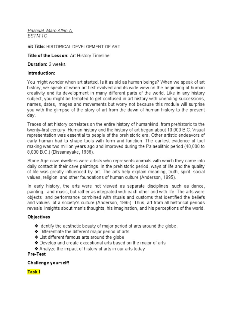 The Evolution of Art: A Historical Timeline from Prehistoric Cave ...