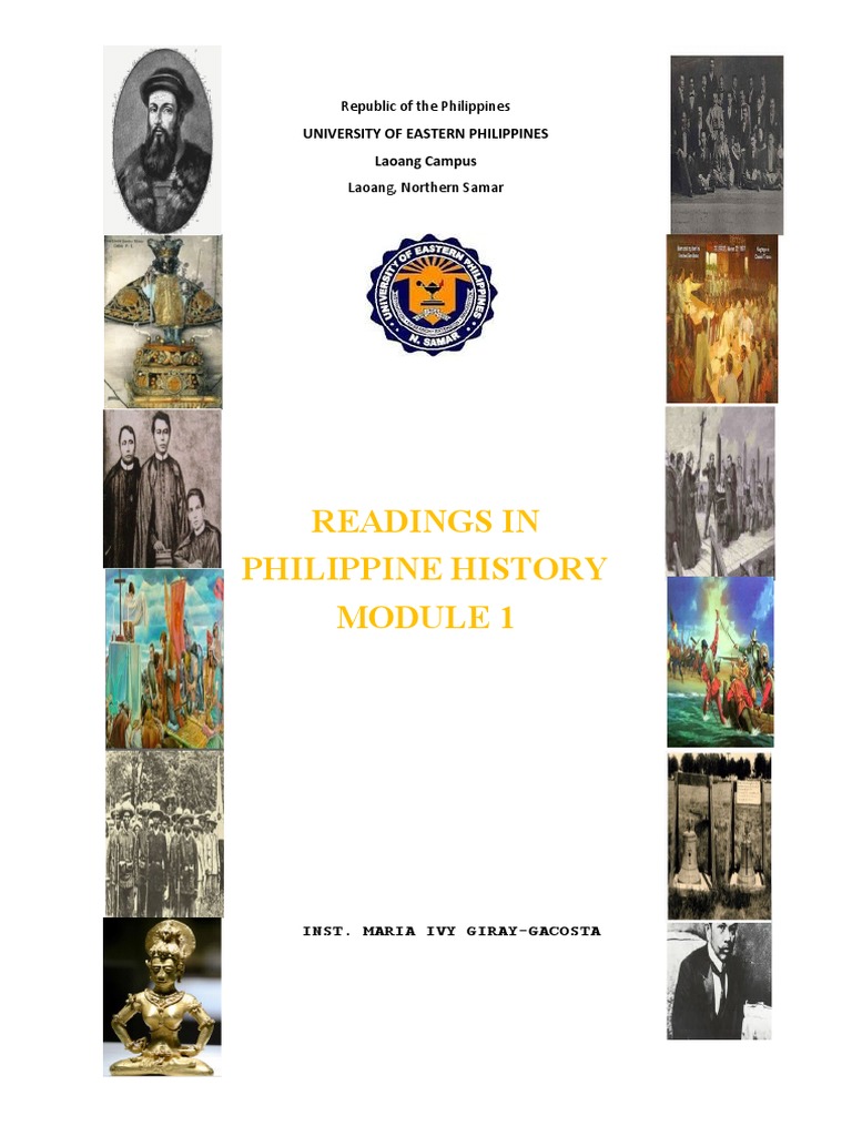 Readings in Philippine History: University of Eastern Philippines ...
