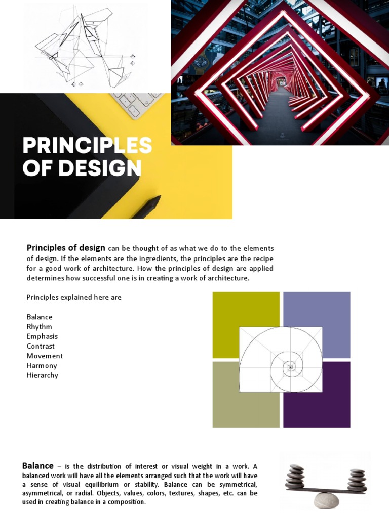 Principles of Design | PDF | Composition (Visual Arts) | Rhythm