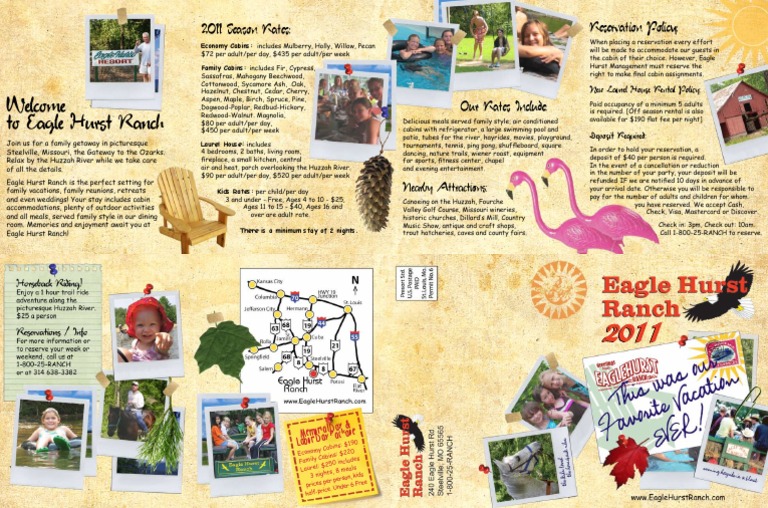 Welcome To Eagle Hurst Ranch: 2011 Season Rates: Reservation Policy ...