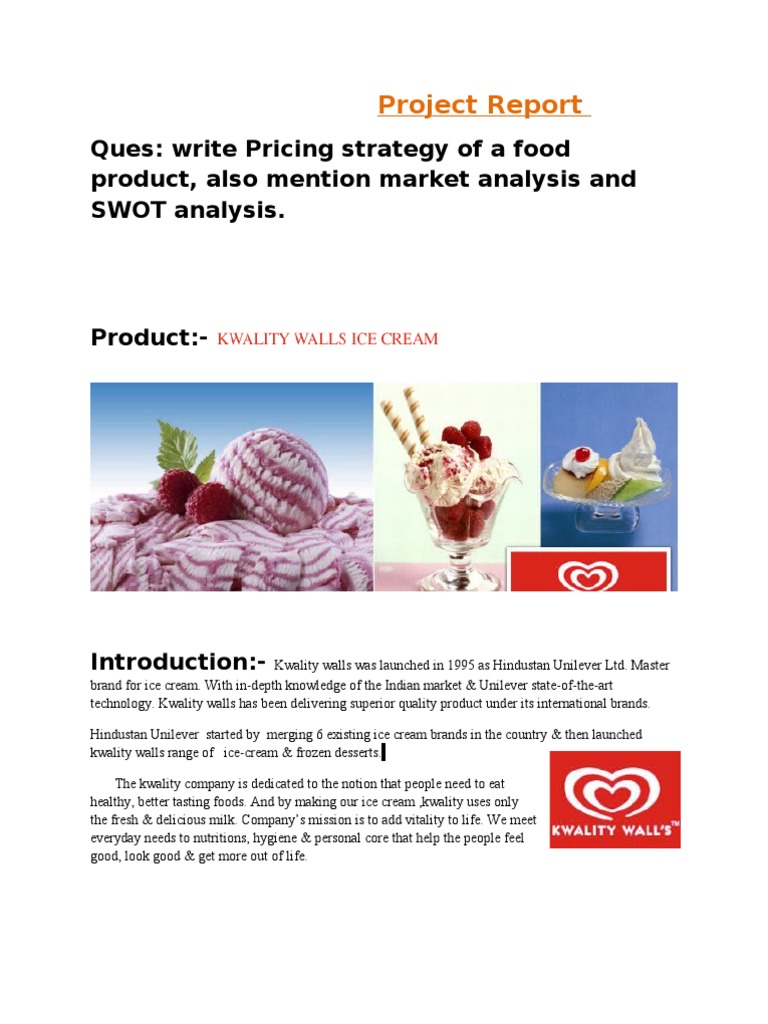Kwality Walls Ice Cream Market Analysis | PDF | Strategic Management ...