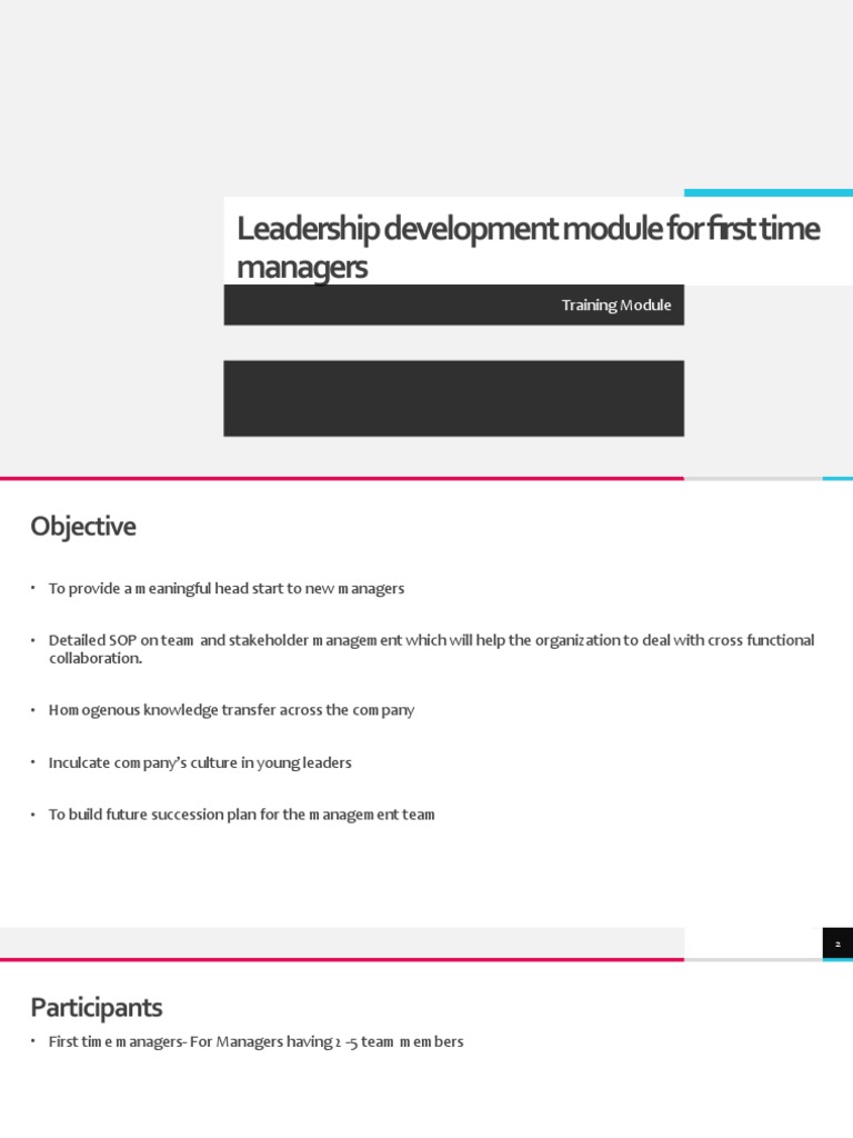 Group 4 Leadership Development Module For First Time Managers | PDF ...