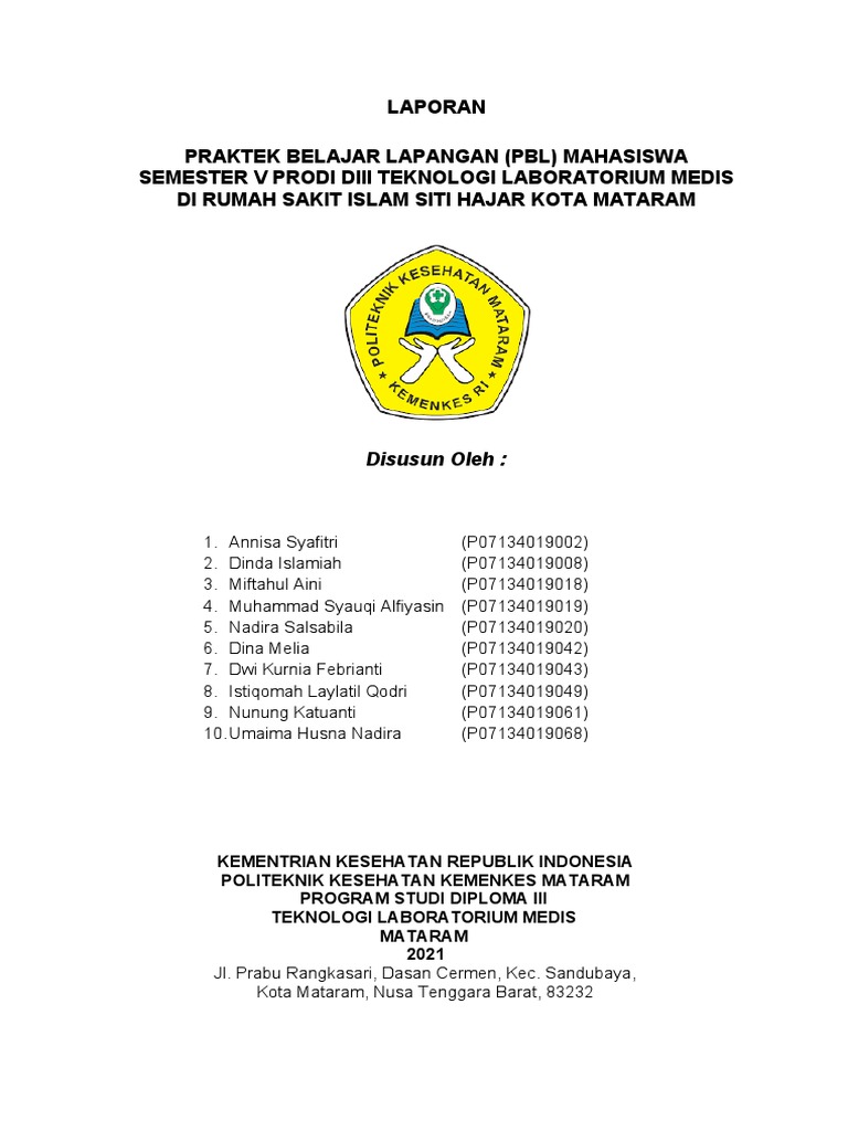 Laporan PBL Rsi Fix BGT | PDF