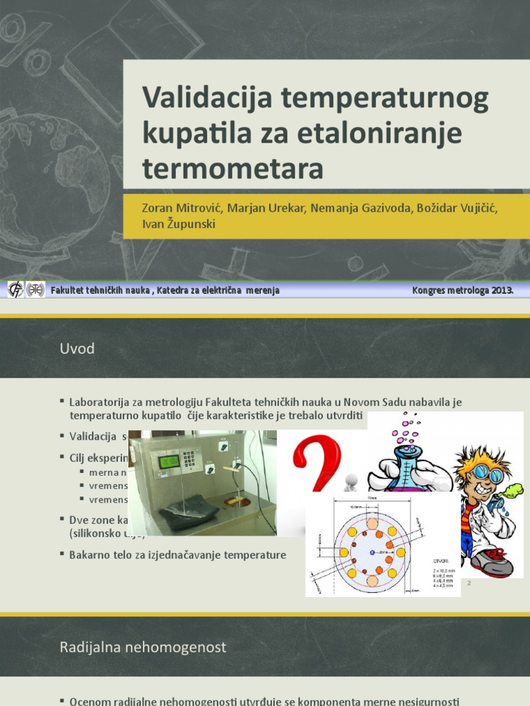 Validacija Temperaturnog Kupatila Za Etaloniranje Termometara | PDF