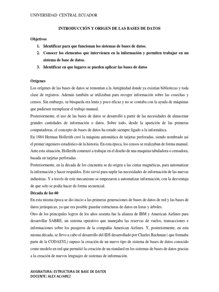 Introducción A Las Bases De Datos Taller 1 Pdf Bases De Datos