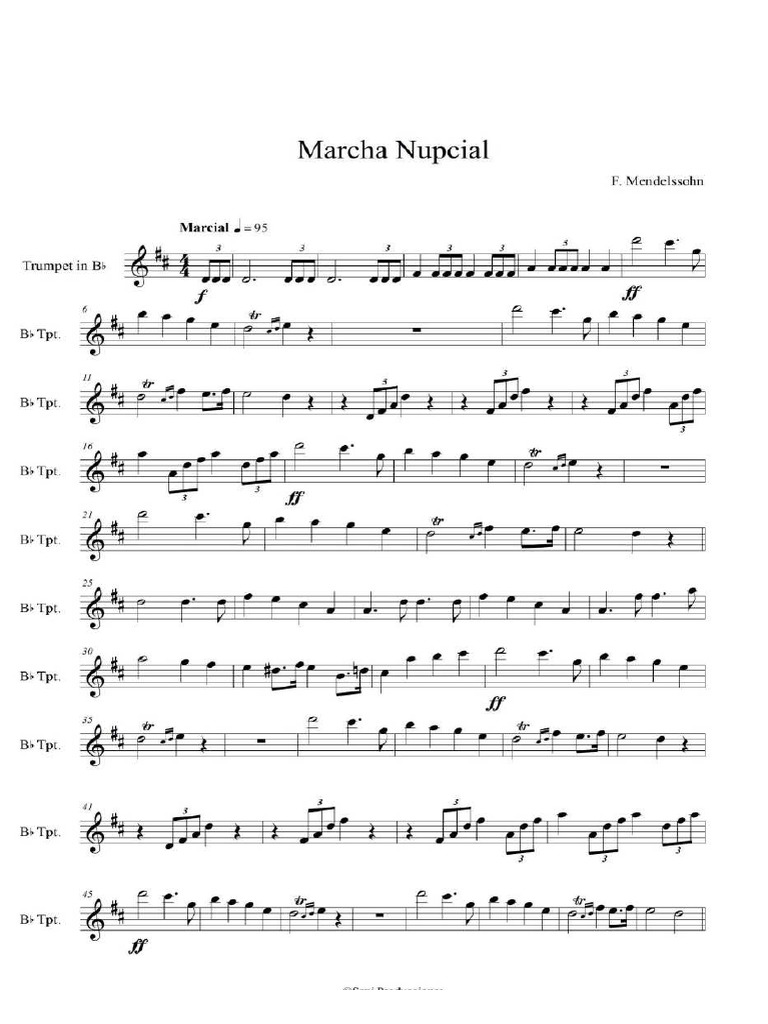 Marchas Nupcial para Trompeta | PDF