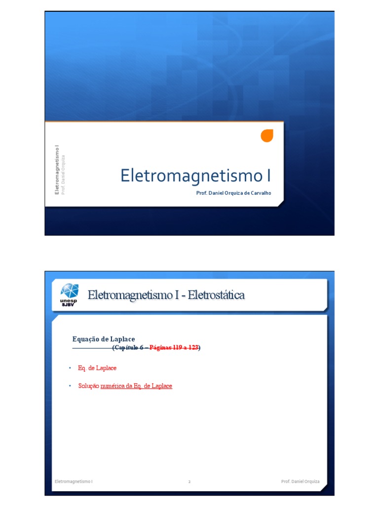 Eletromag 1 Aula 19 Pre | PDF | Eletrostática | Quantidades físicas
