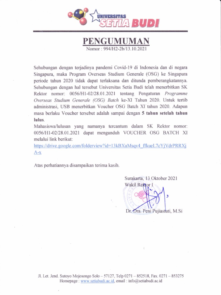 OSG Link Voucher Batch XI | PDF