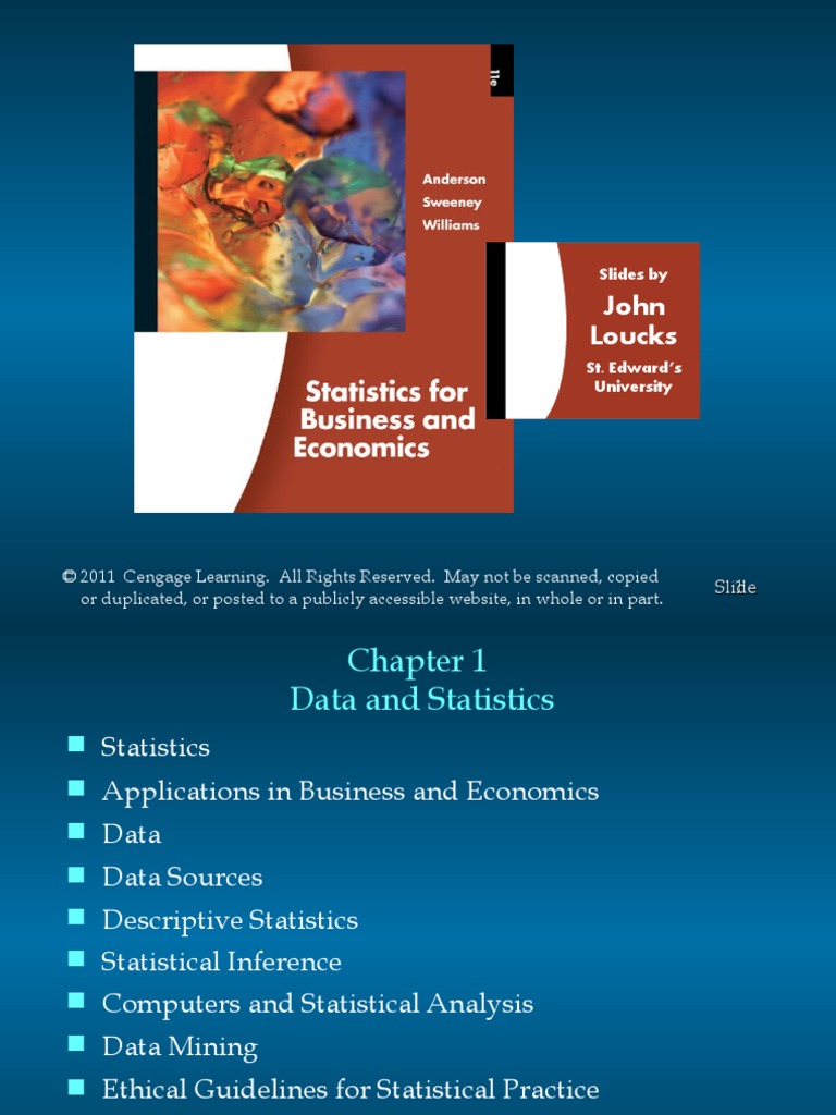 00 SBE11e PPT Ch01 | PDF | Level Of Measurement | Statistics