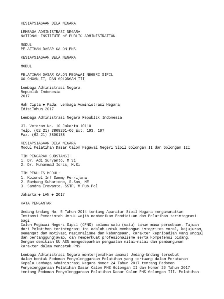 TWK - Bela Negara | PDF | Karier & Perkembangan | Ilmu Sosial
