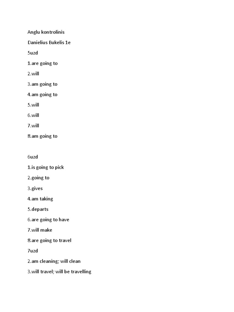 Anglu Kontrolinis | PDF