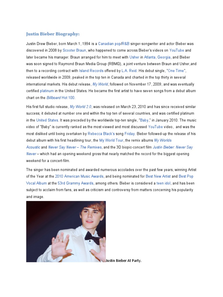 Justin Bieber Homework | PDF | Justin Bieber | Dance Pop