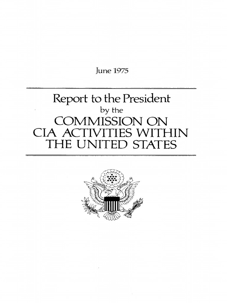 CIA Activities Report to President 1975 | PDF | Central Intelligence ...