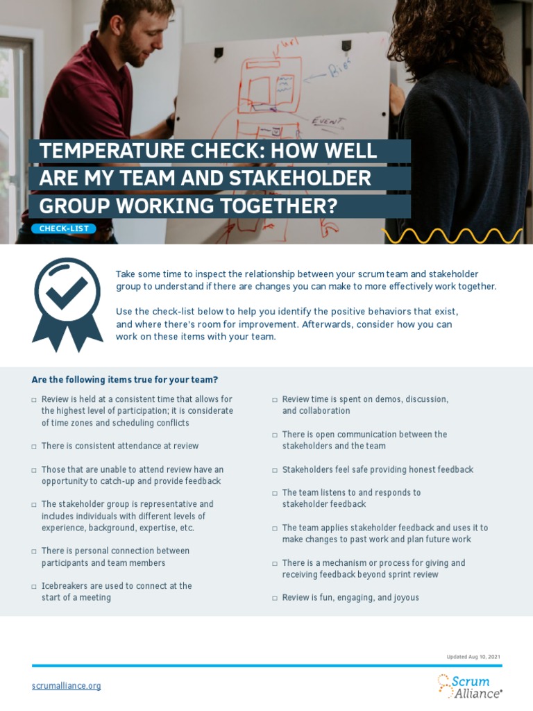 Temperature Check: How Well Are My Team and Stakeholder Group Working ...