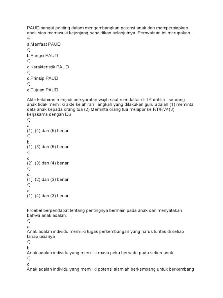 Soal Penutup | PDF | Karier & Perkembangan | Kesehatan Holistik
