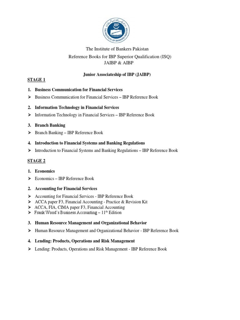 Revised ISQ List of Reference Books 2020 | PDF | Banks | Accounting