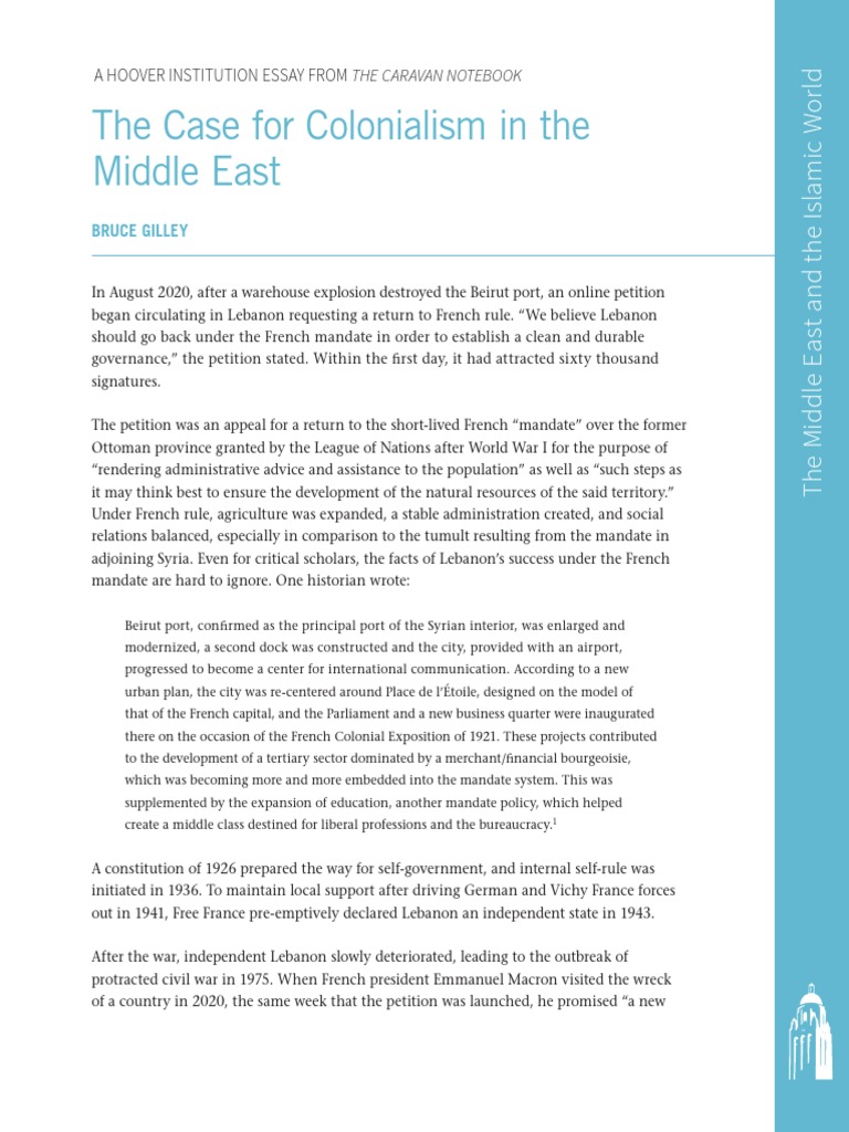 The Case For Colonialism in The Middle East | PDF | Sharia | Yemen