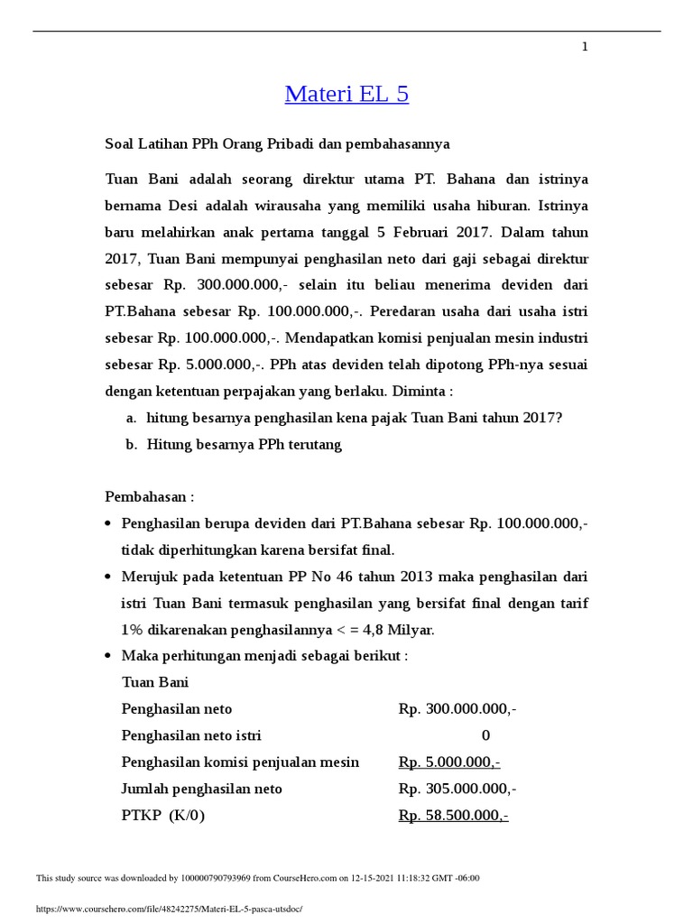 Materi EL 5 Pasca Uts | PDF
