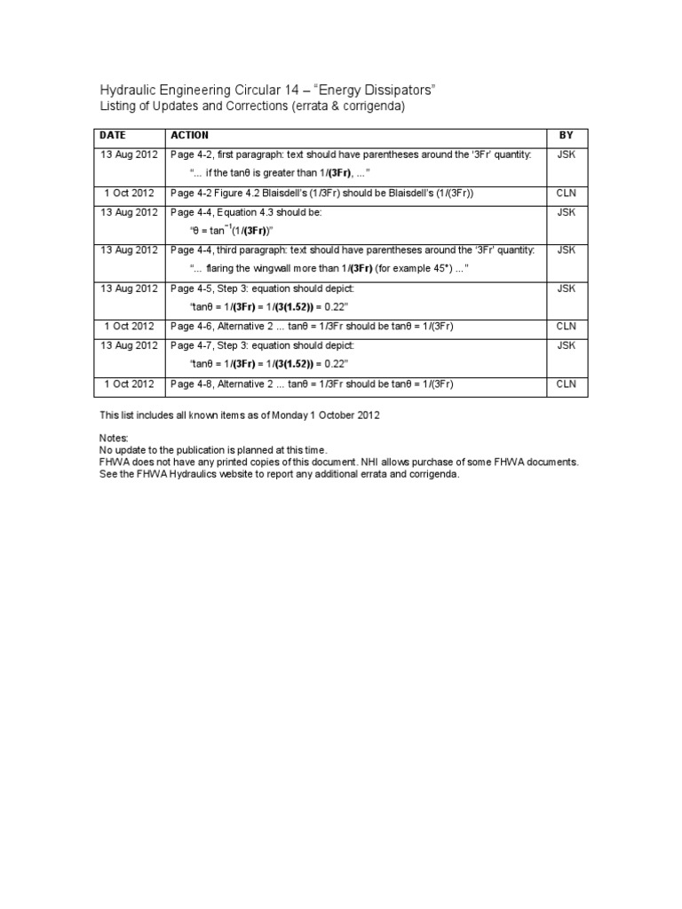 Hydraulic Design of Energy Dissipators For Culverts and Channels | PDF ...