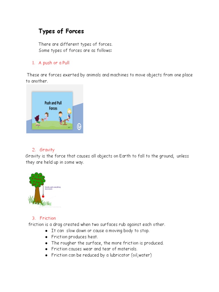 Types of Forces | PDF