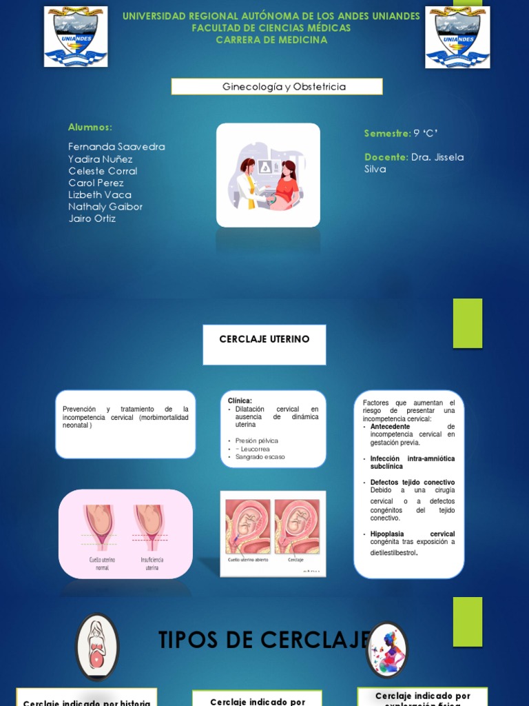 Cerclaje Cervical: Técnicas y Manejo | PDF | Parto prematuro | Parto
