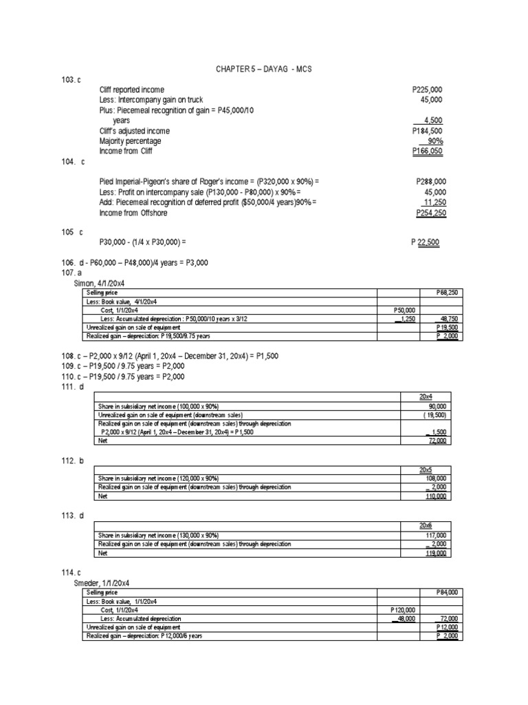 Chapter 5 - Dayag - MCS | PDF | Depreciation | Book Value