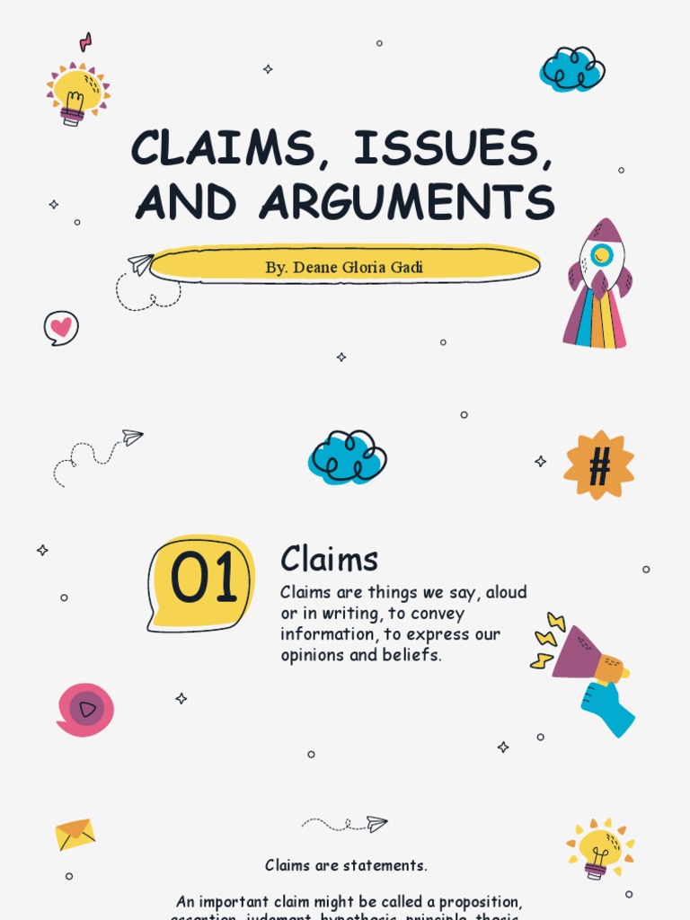 Claims, Issues, and Arguments | PDF | Argument | Reason