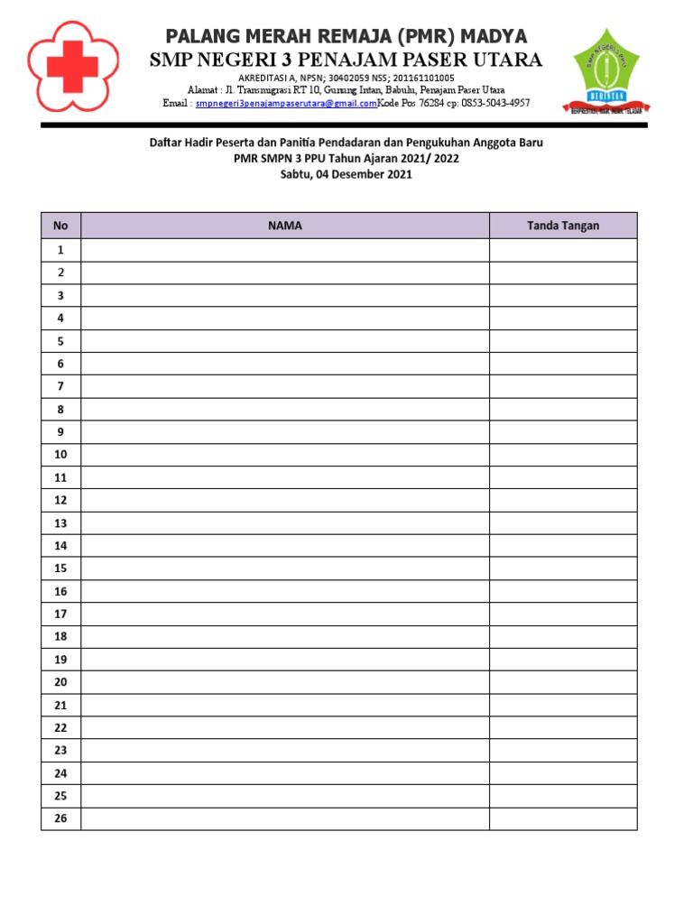 Absen PPMR | PDF