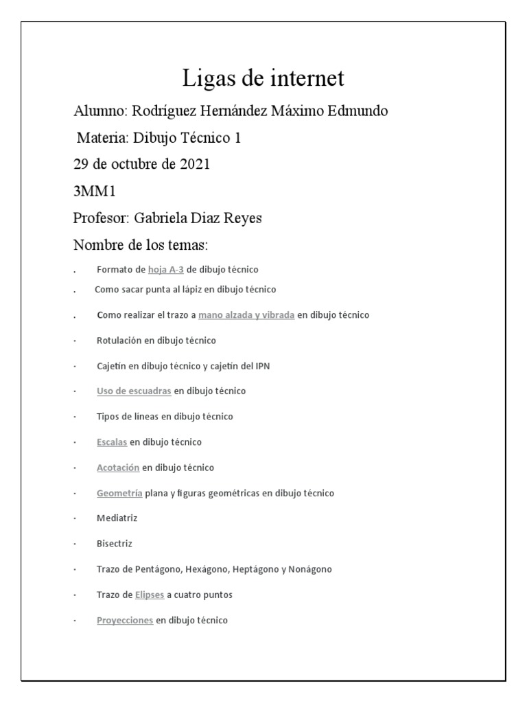 Ligas de Internet | PDF | Dibujo | Dibujo técnico