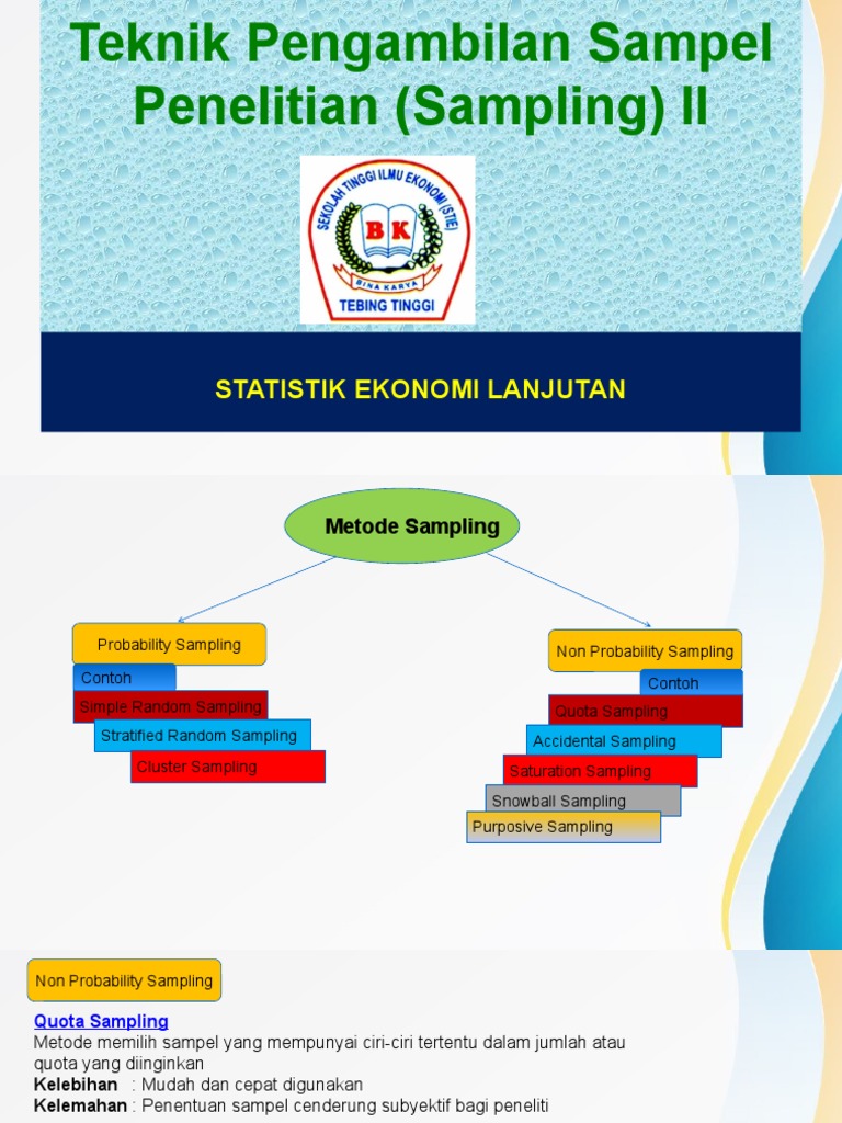 Teknik Sampling | PDF