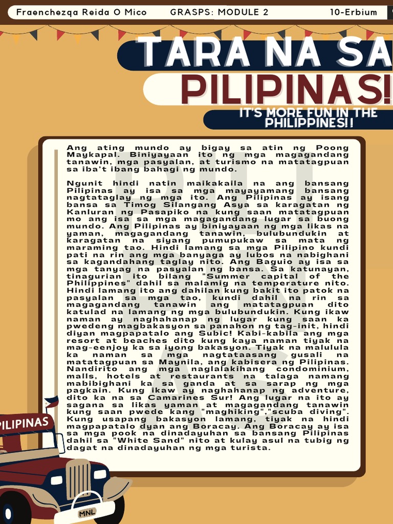 Ang Kagandahan NG Pilipinas | PDF Ang Kagandahan NG Pilipinas | PDF