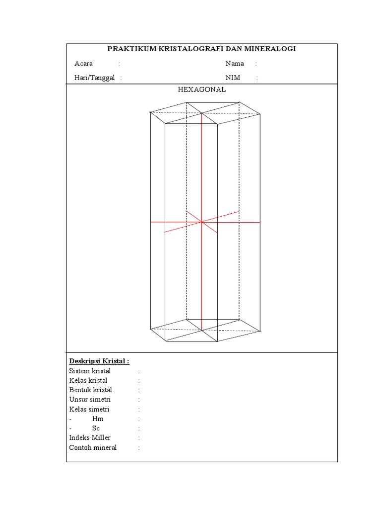 Format Acara 3 Sistem Kristal Hexagonal Dan Trigonal | PDF