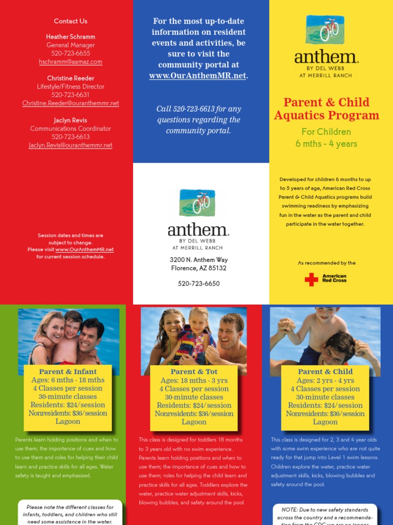 Parent Child Swim Lesson Brochure | PDF | Human Life Stages | Youth