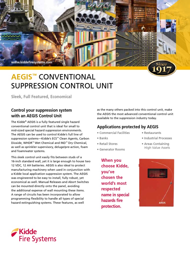 Aegis Conventional Suppression Control | PDF | Fire Sprinkler System ...