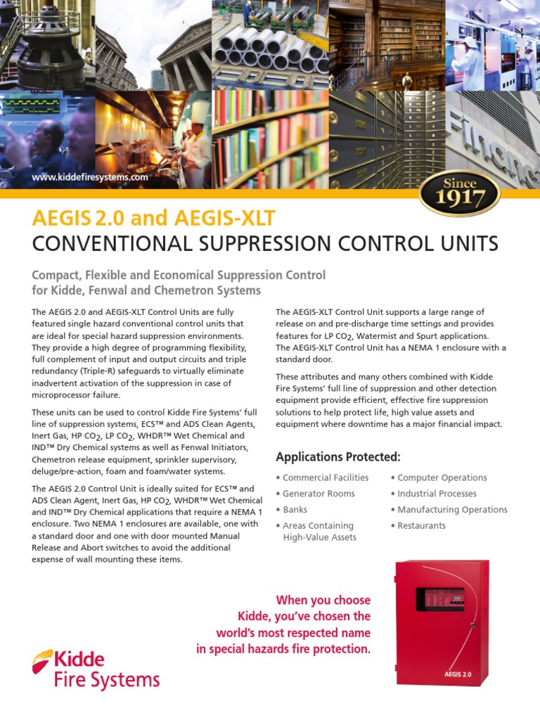 AEGIS 2.0 and AEGIS-XLT Conventional Suppression Control Units | PDF ...
