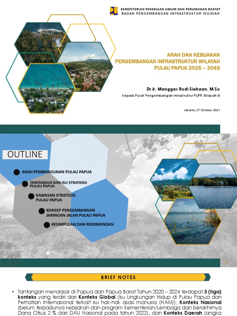 Arah Dan Kebijakan Pengembangan Infrastruktur Wilayah Pulau Papua 2025 ...