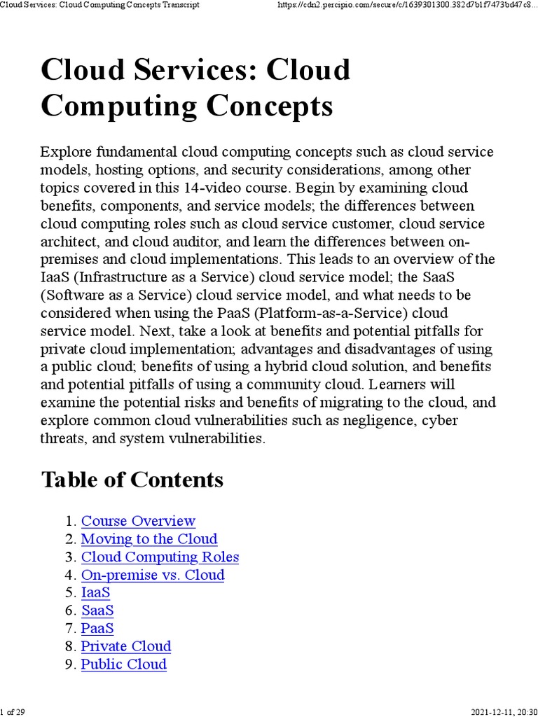1 Cloud Services Cloud Computing Concepts Pdf Cloud Computing