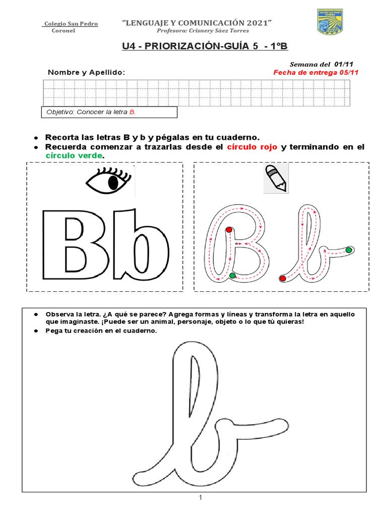 Actividades con la letra B para preescolar | PDF