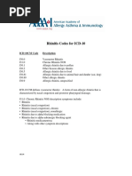 Rhinitis Codes ICD10 PDF | PDF