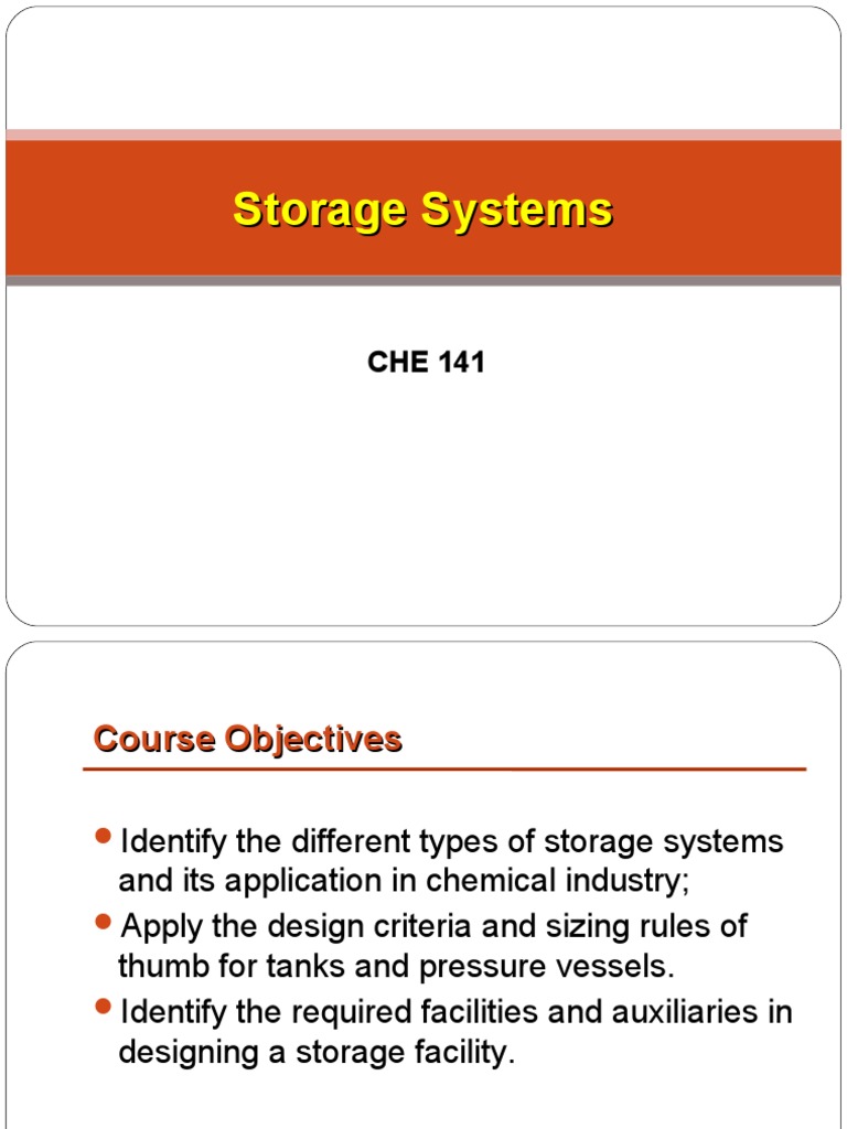 4 Storage Systems | PDF | Strength Of Materials | Pressure