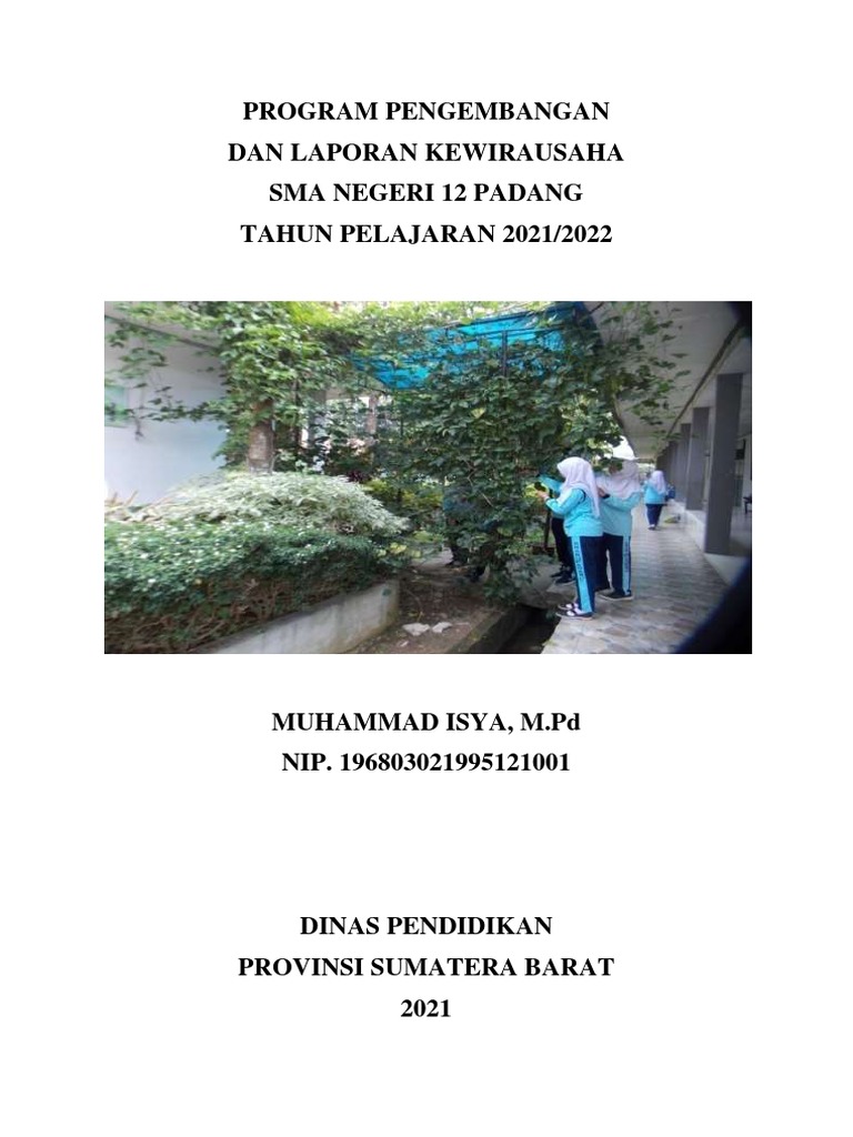 Program Kewirausahaan SMA 12 Padang | PDF | Pengembangan Diri
