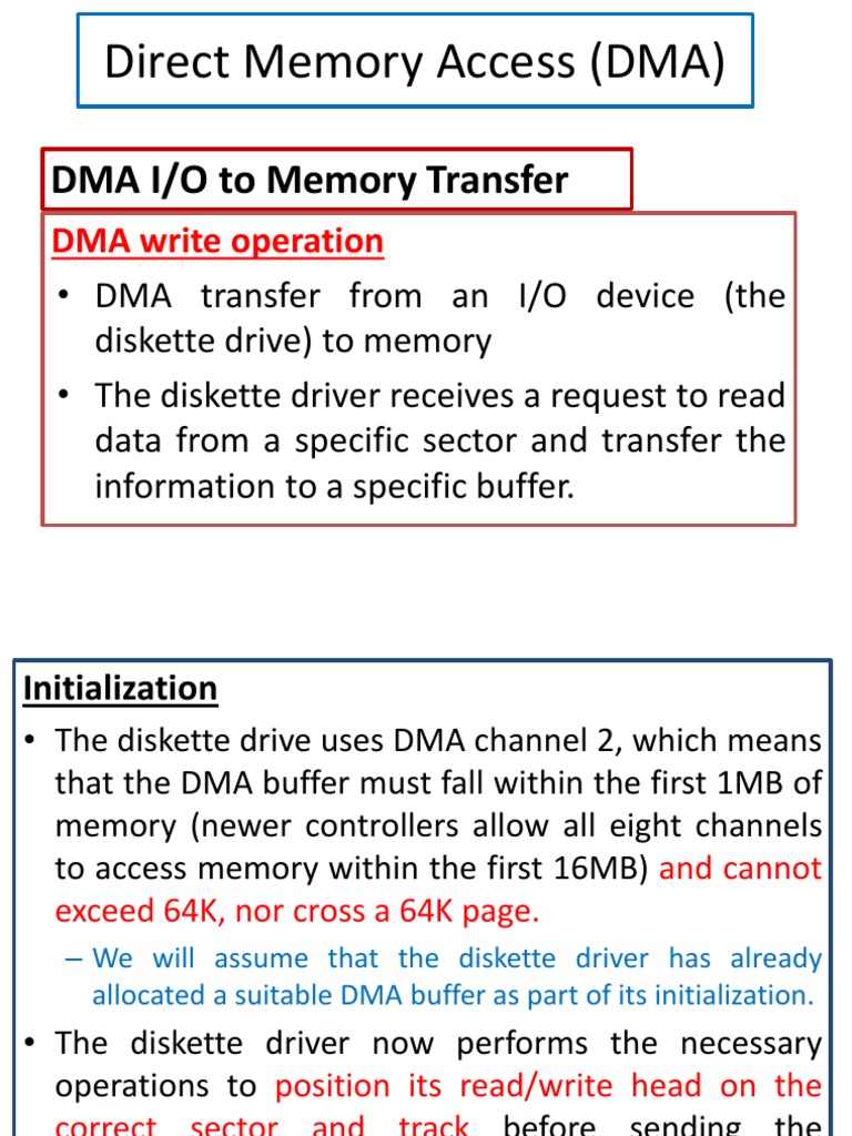 DMA Example | PDF | Data | Computer Data Storage